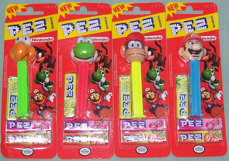 Nintendo Mario Bros. Set of 4 Retired European Pez MOC - $45.00