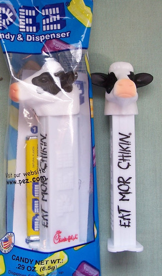 Chick-Fil-A Cow Pez Mint in Bag - $7.00