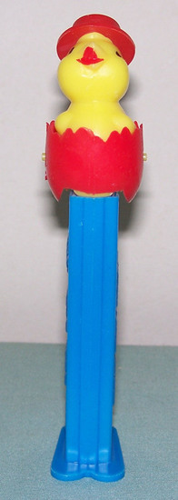 Pez Chick in Egg B in Soft Red Pointy Shell Loose - $7.00