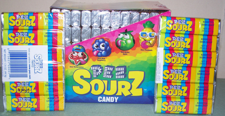 6 rolls of Sourz Pez Candy in 12 ct box (72 rolls) Refills - $35.00 ...