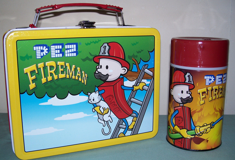 Pez Fireman Lunch Box and Thermos - $50.00 : Pez Collectors Store, The ...