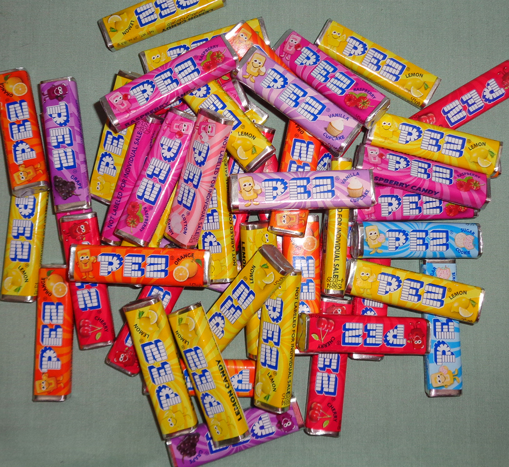 1 full lb Pez Candy Refill rolls, various flavors - $15.00