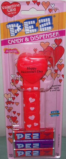 2003 HVD Heart Pez Neon Red printed stem MOC - $5.50 : Pez Collectors ...