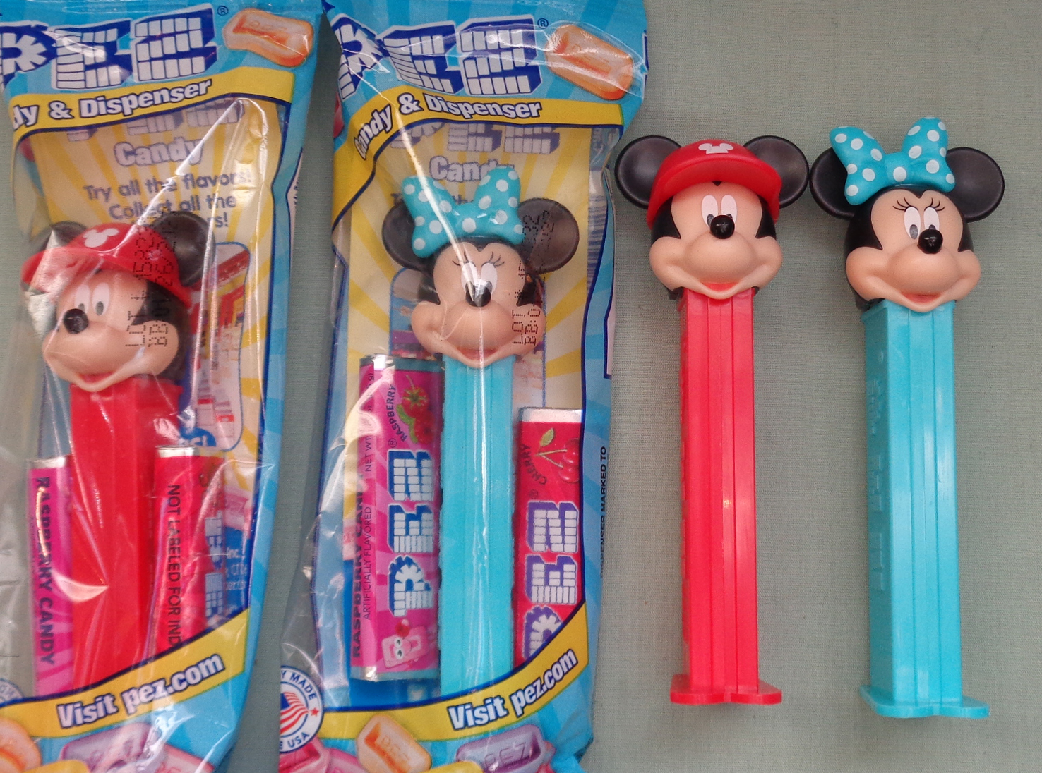 2022 USA Mickey and Minnie Pez MIB - $9.00 : Pez Collectors Store, The ...