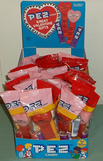 24 ct Display 1996 Original Pink and Red Valentine Heart Pez - $48.00 ...
