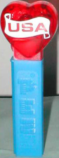 Crystal USA Heart - Limited Edition Pez Offer 312 - $7.00