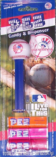 Retired New York Yankees Major League Baseball Pez MOC - $4.00