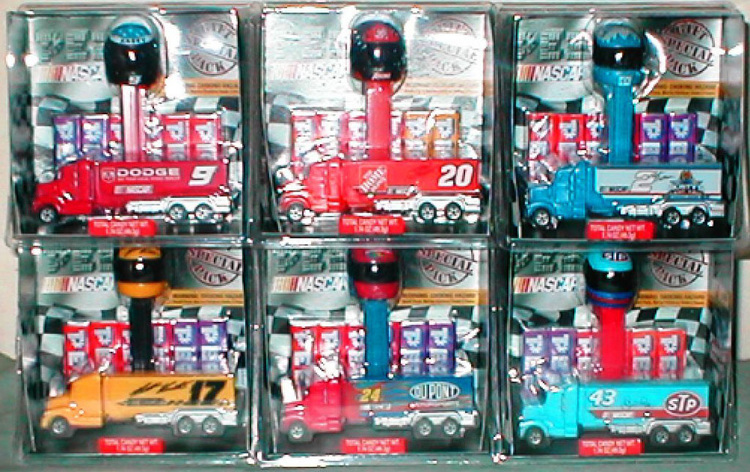 NASCAR Hauler Pez Gift Sets, Set of 6 - $40.00