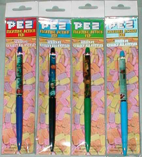 Pez Floaty Pens -by Eskesen - Set of 4 Series I - MIP! - $20.00