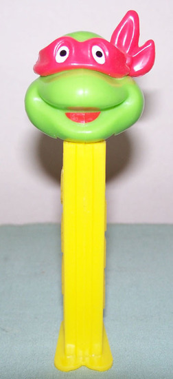 TMNT Happy Raphael Red mask on Yellow Stem Pez - $5.00