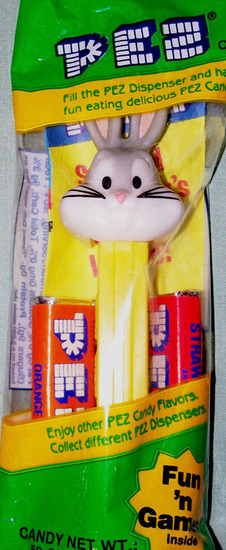 Bugs Bunny B on Yellow WB Looney Tunes Pez MIB - $4.50