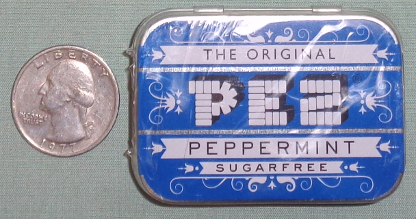 Blue and White Pez Tin with Sugar Free Peppermint Candy - $6.00 : Pez ...