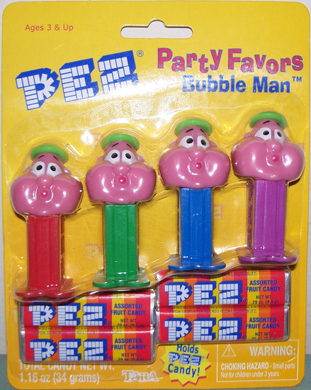 Pez Party Favor Bubbleman Pez set of 4 MOC - $15.00 Pez Party Favor Bubbleman Pez set of 4 MOC - $15.00