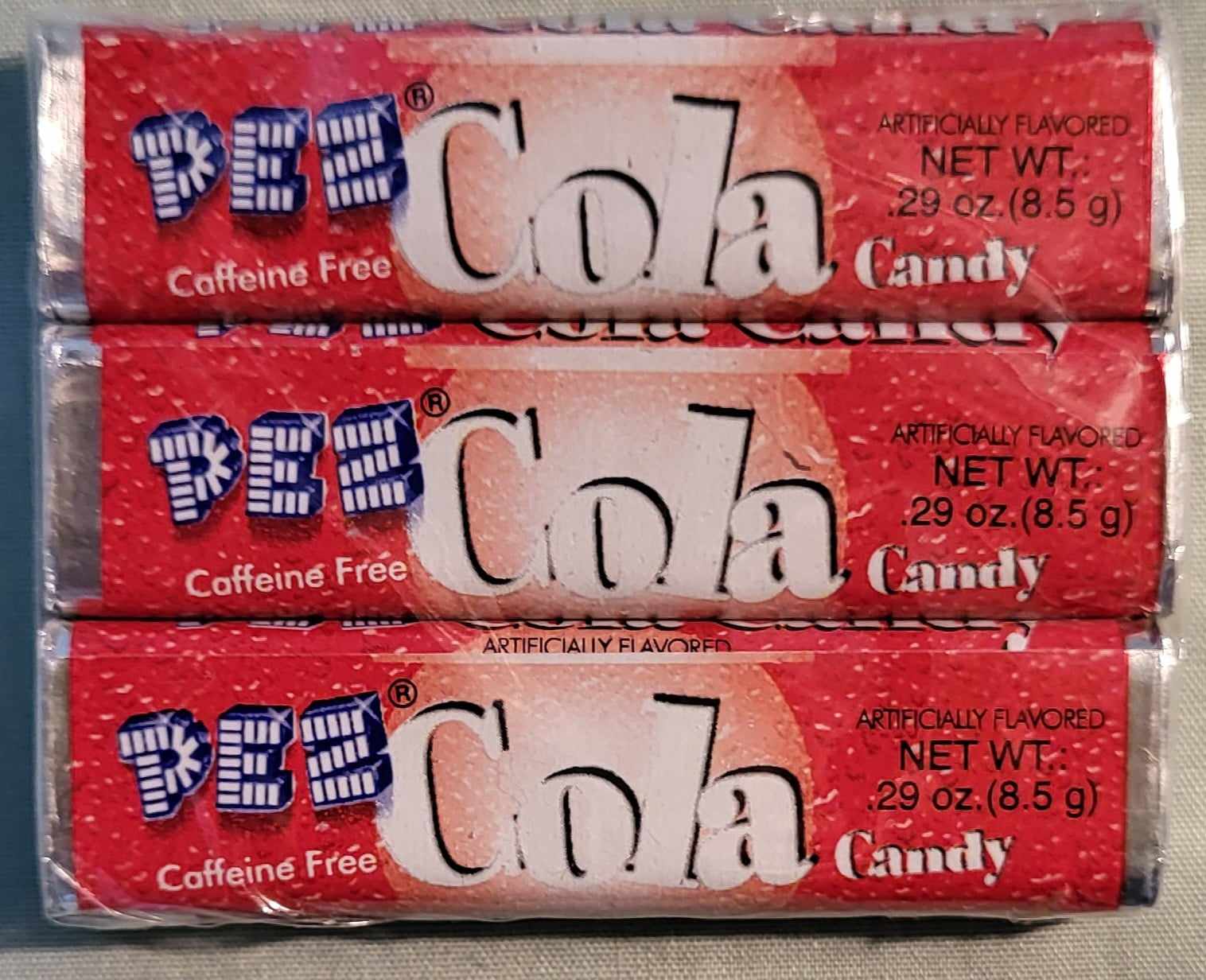 Cello Wrapped 3 Pack Caffeine Free Cola Pez Candy - $4.00 : Pez ...