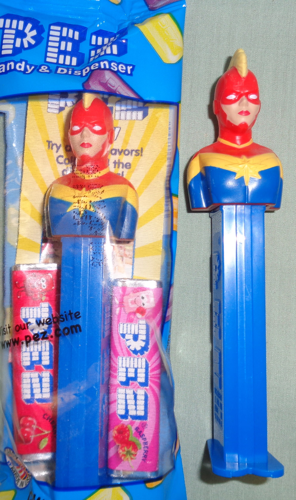 Captain Marvel Pez MIB - $4.00 : Pez Collectors Store, The Ultimate Pez ...