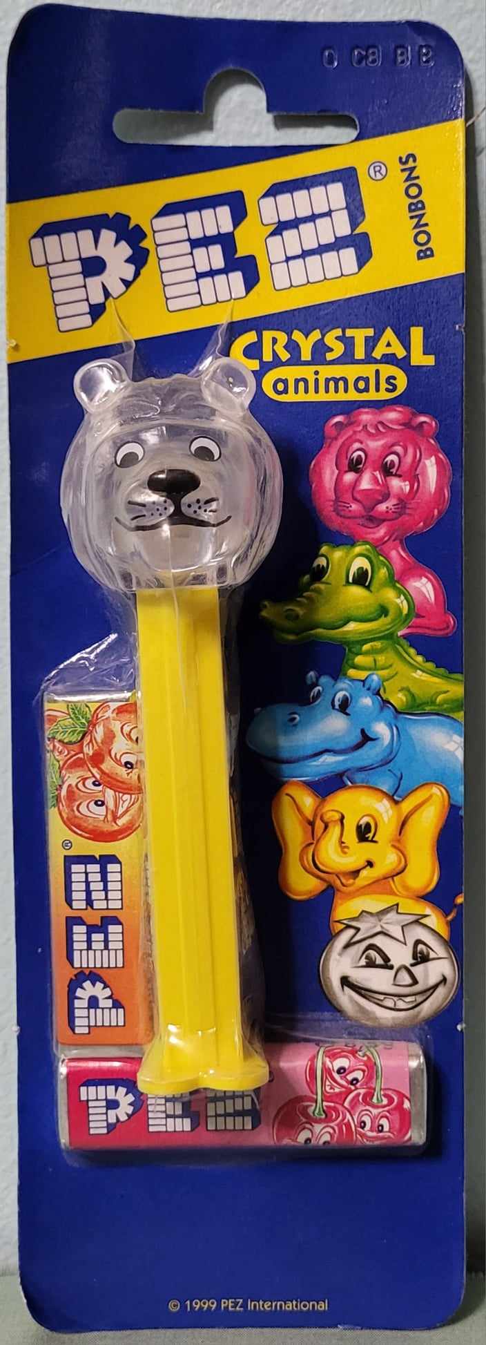 Colorless Crystal Animals Lion on Yellow Stem Pez Mint on Card - $12.00 ...