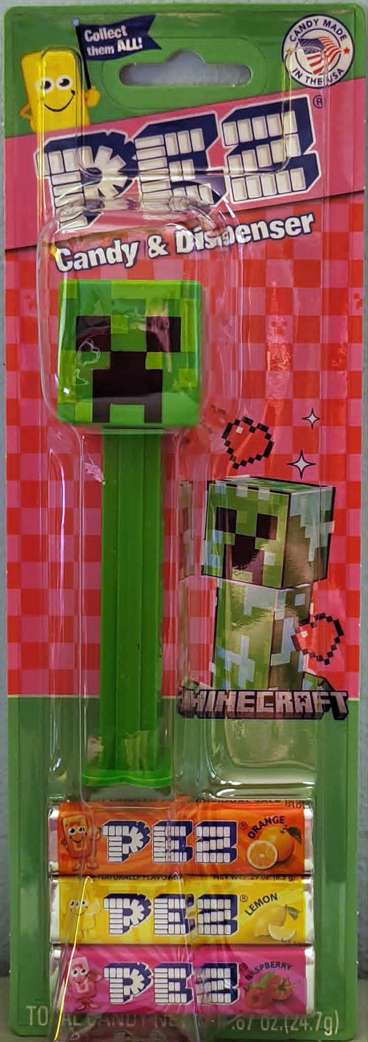 Exclusive 2026 Minecraft Creeper Pez Valentine's Day Card - $6.00 : Pez ...