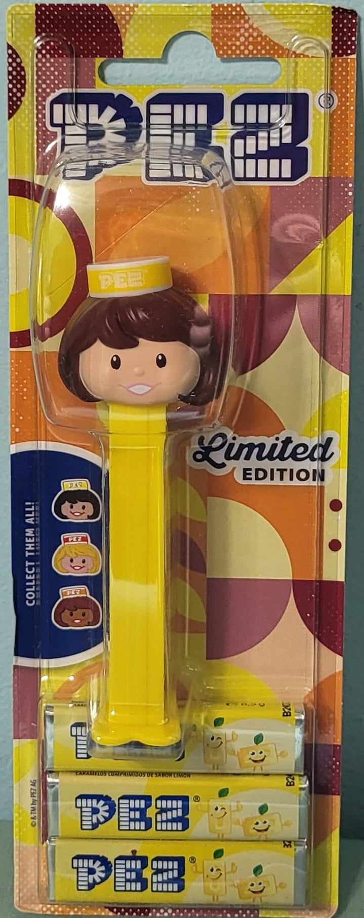 European Limited Edition Exclusive Lemon Pez Brunette Presenter Girl MOC - $40.00 : Pez ...