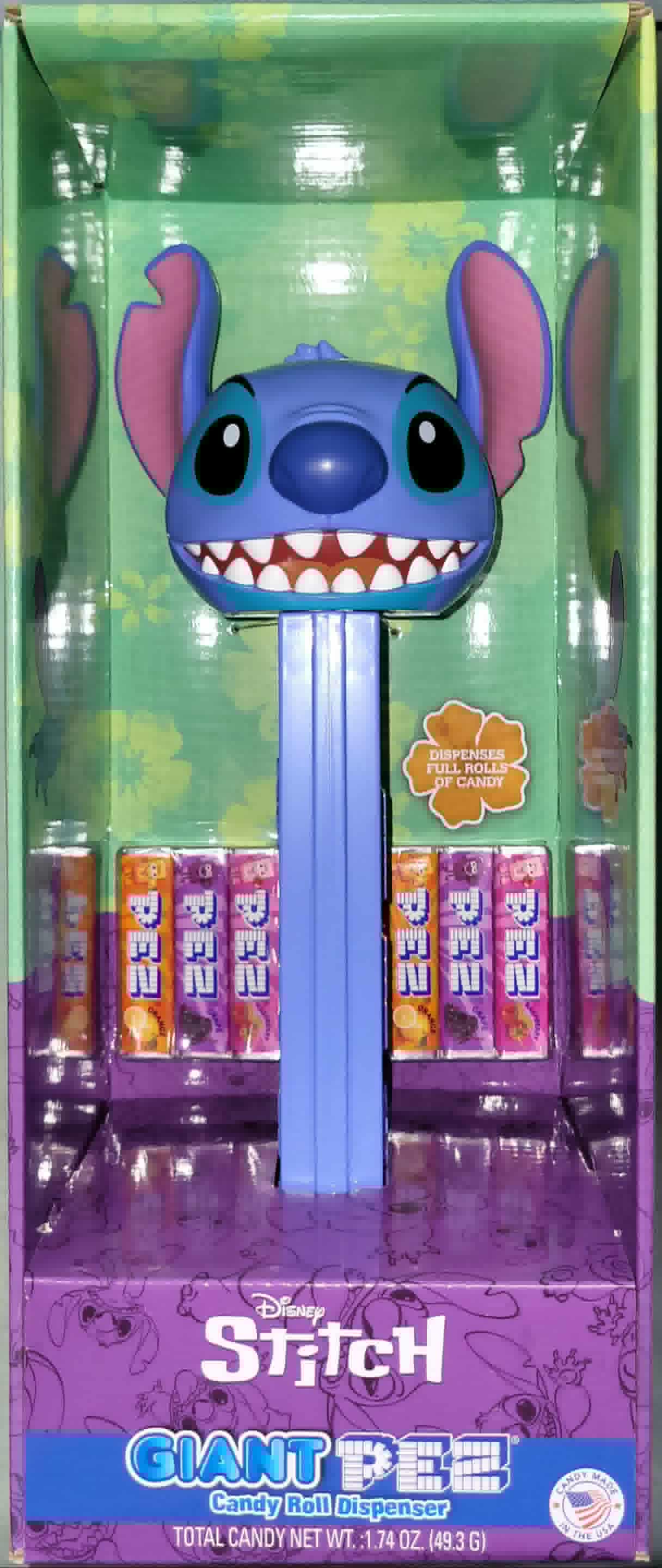 Disney Stitch Giant Pez Dispenser - Dispenses Rolls of Pez Candy! - $27 ...