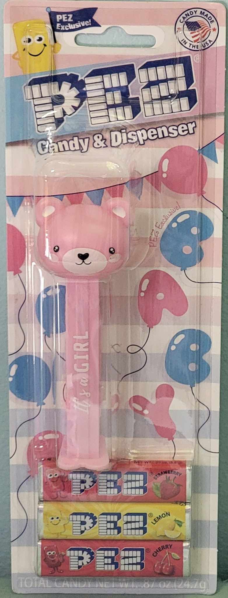 It's a GIRL Pink Panda Pez for Baby Shower, Gender Reveal or Birth ...
