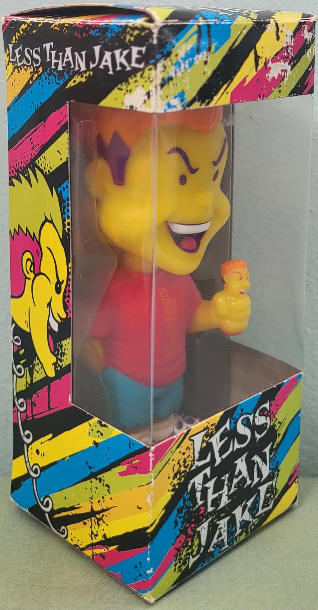Funko Mini Wacky Wobbler Yellow Less Than Jake PEZ Evolution Kid Bobble ...