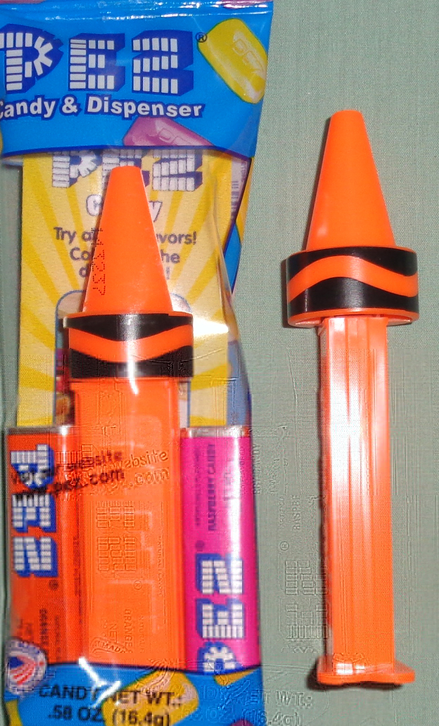 Outrageous Orange Crayola Crayon Pez MIB - $5.00 : Pez Collectors Store ...