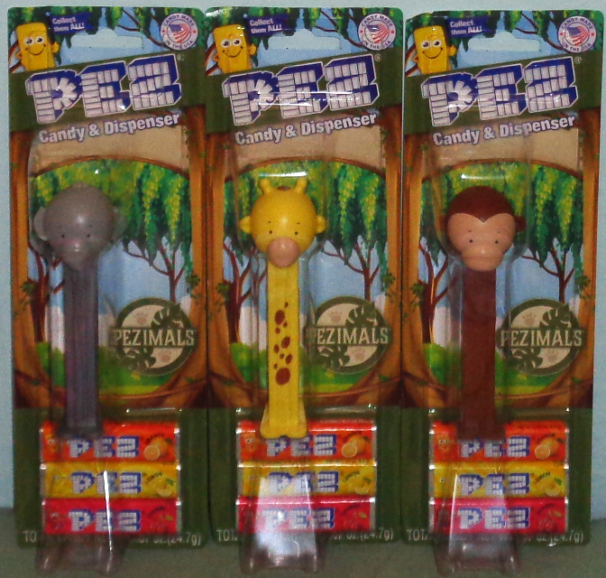 Pezimal Pez - Elephant, Giraffe and Monkey Pez MOC - $12.00 : Pez ...
