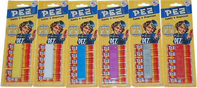 Pez Remake Regulars Set of 6 Exclusive Pez Visitor Center Cards - $36.00