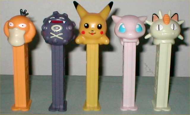 Original European Pokemon Pez Complete Set of 5 Loose - $60.00 : Pez ...
