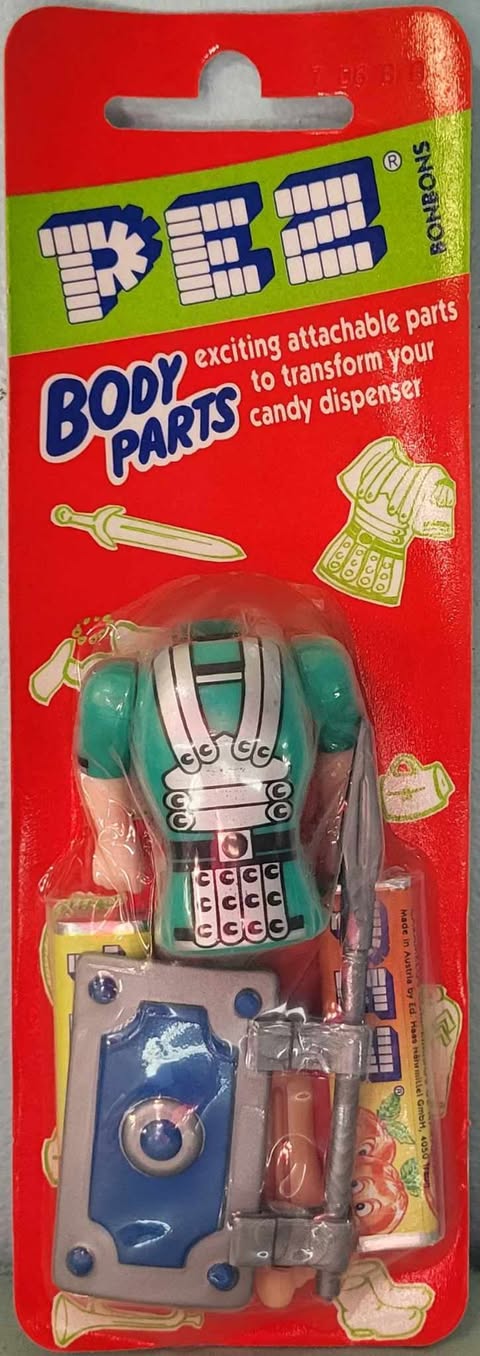 Roman Soldier Pez Body Parts and Shield with no Diamonds Variation MOC ...