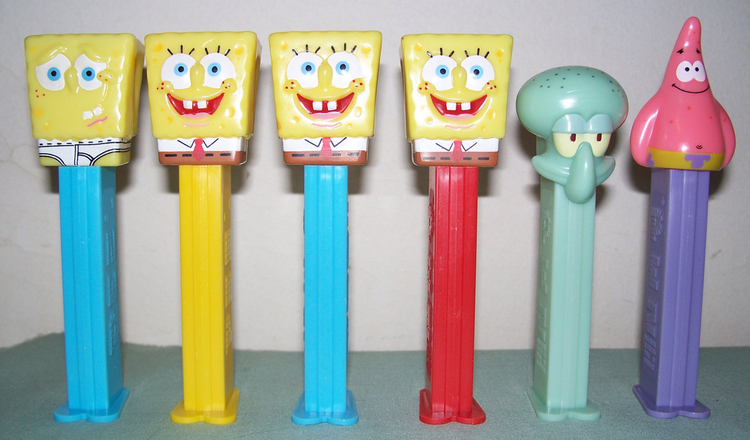 Complete set of 6 Spongebob and Friends Pez Loose - $30.00 : Pez ...