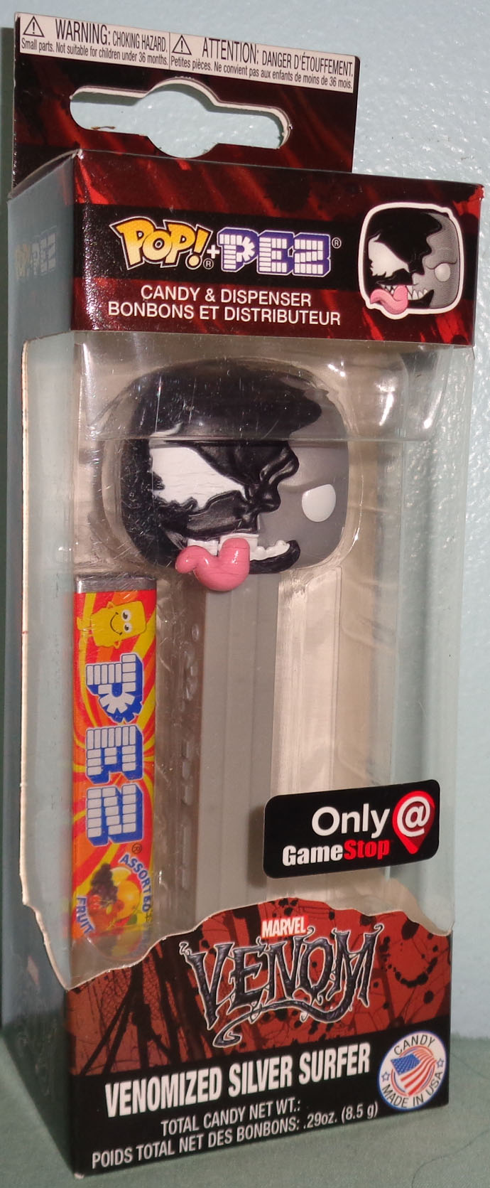 Venomized Silver Surfer Gray Stem - Game Stop Ltd. Ed. POP!+PEZ - $15. ...