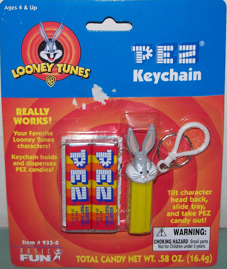 Retired Looney Tunes Bugs Bunny Pez Keychain MOC - $10.00 : Pez ...